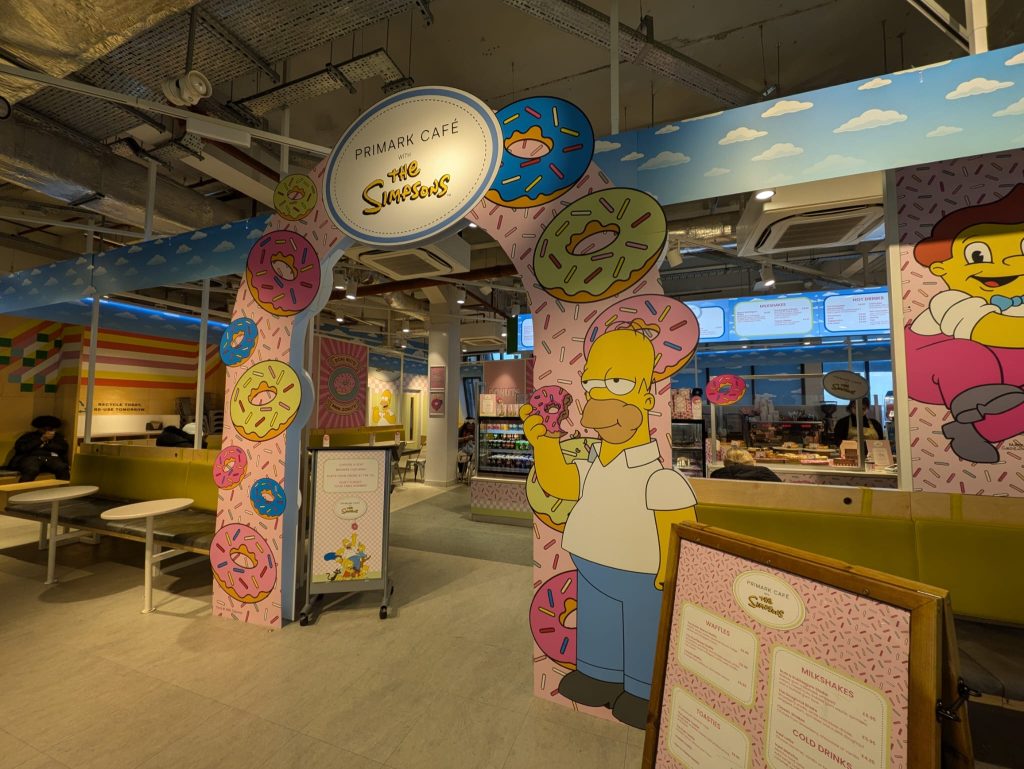 Primark's first The Simpsons themed cafe opens in UK in Birmingham ...
