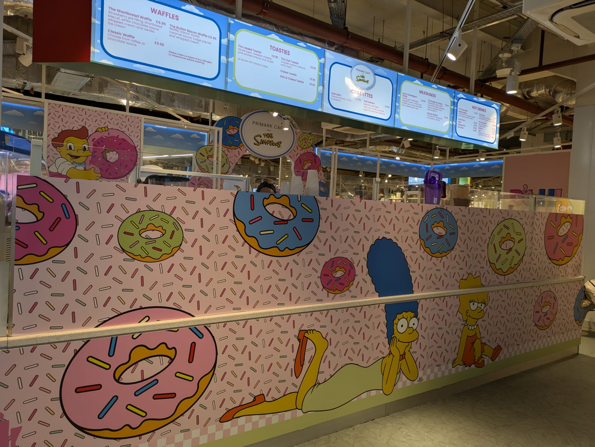 Primark's first The Simpsons themed cafe opens in UK in Birmingham ...