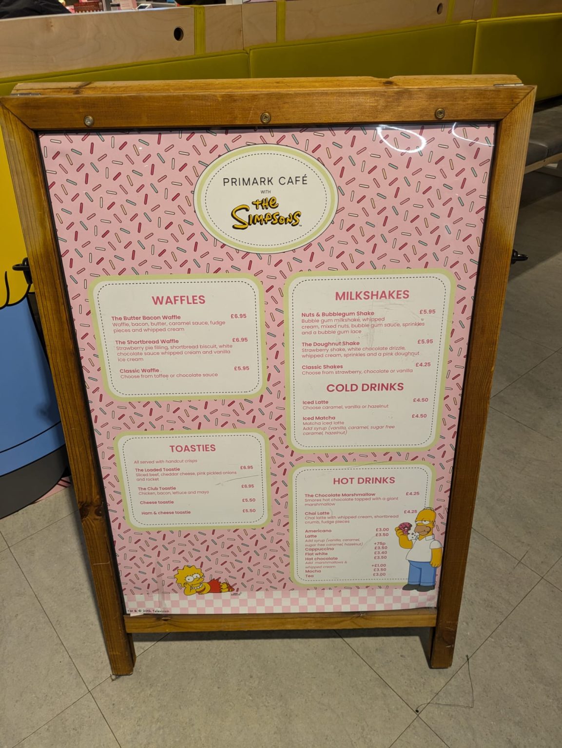 Primark's first The Simpsons themed cafe opens in UK in Birmingham ...