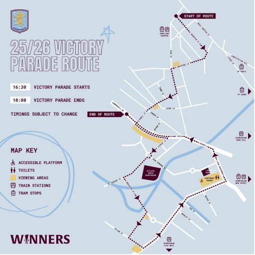Birmingham Aston Villa victory parade - everything you need to know ...